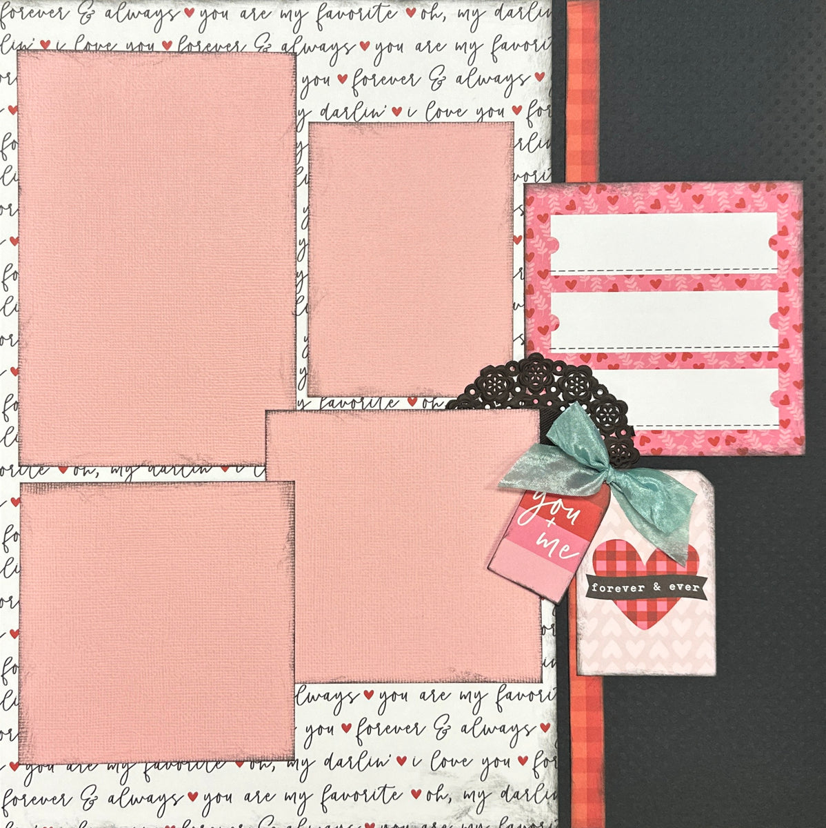 Such A Love Bug, Valentine Themed 2 Page Do It Yourself Scrapbooking K ...