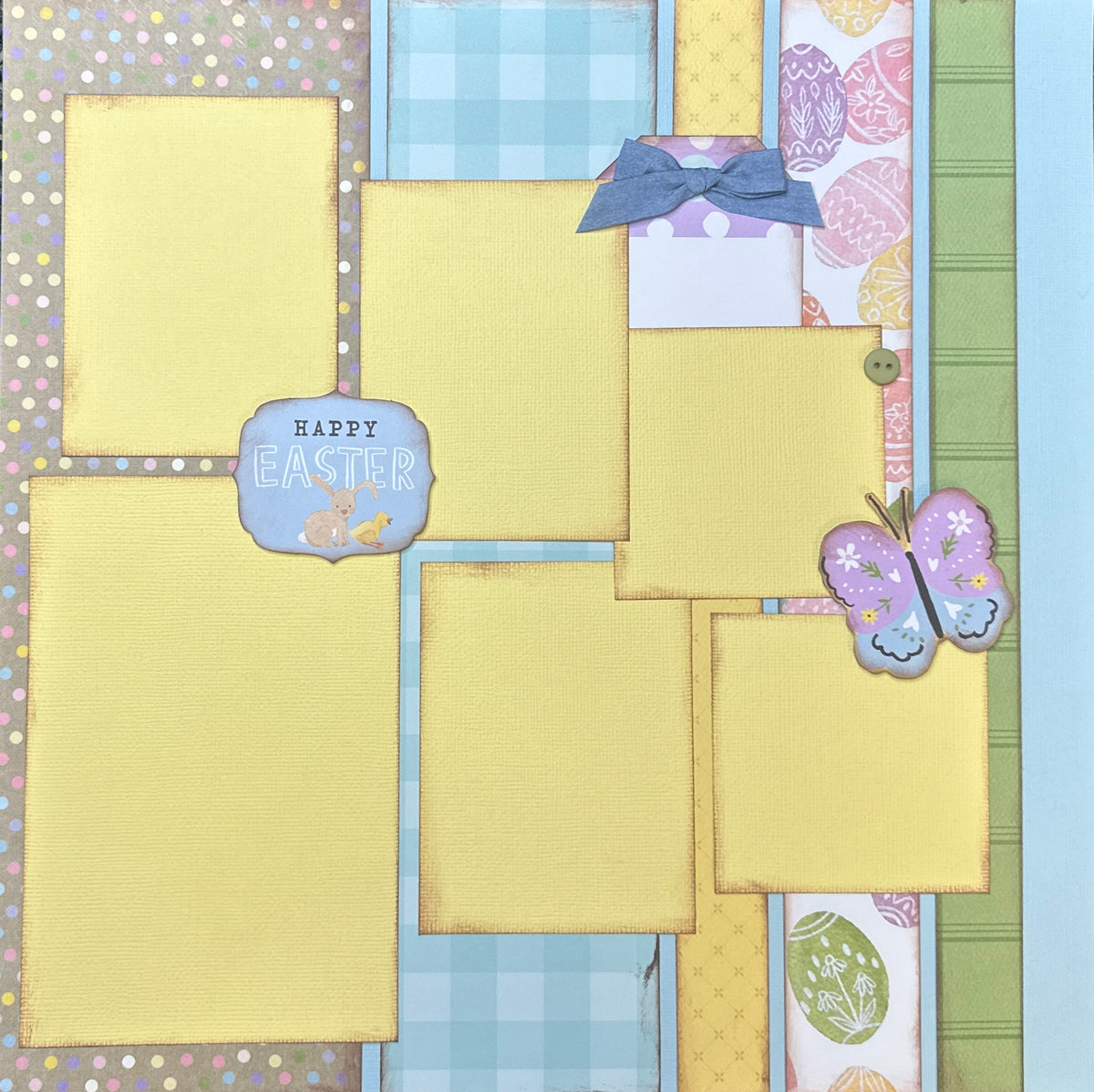 So Egg-Cited - Happy Easter, Spring themed 2 Page Scrapbooking Layout ...