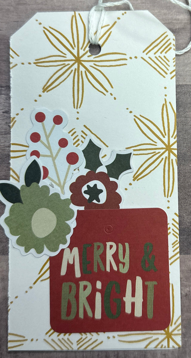 Holiday Gift Tag Set, 10 Pack, Christmas themed Gift tag Set Kit- 10 p ...