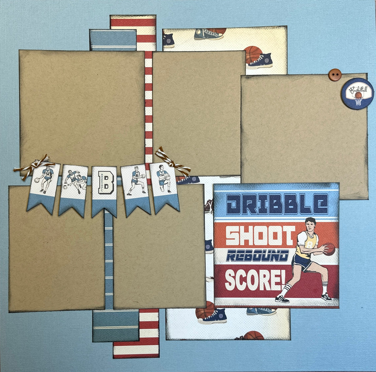 Dribble, Shoot, Rebound, Score - Basketball, Basketball Themed 2 page ...