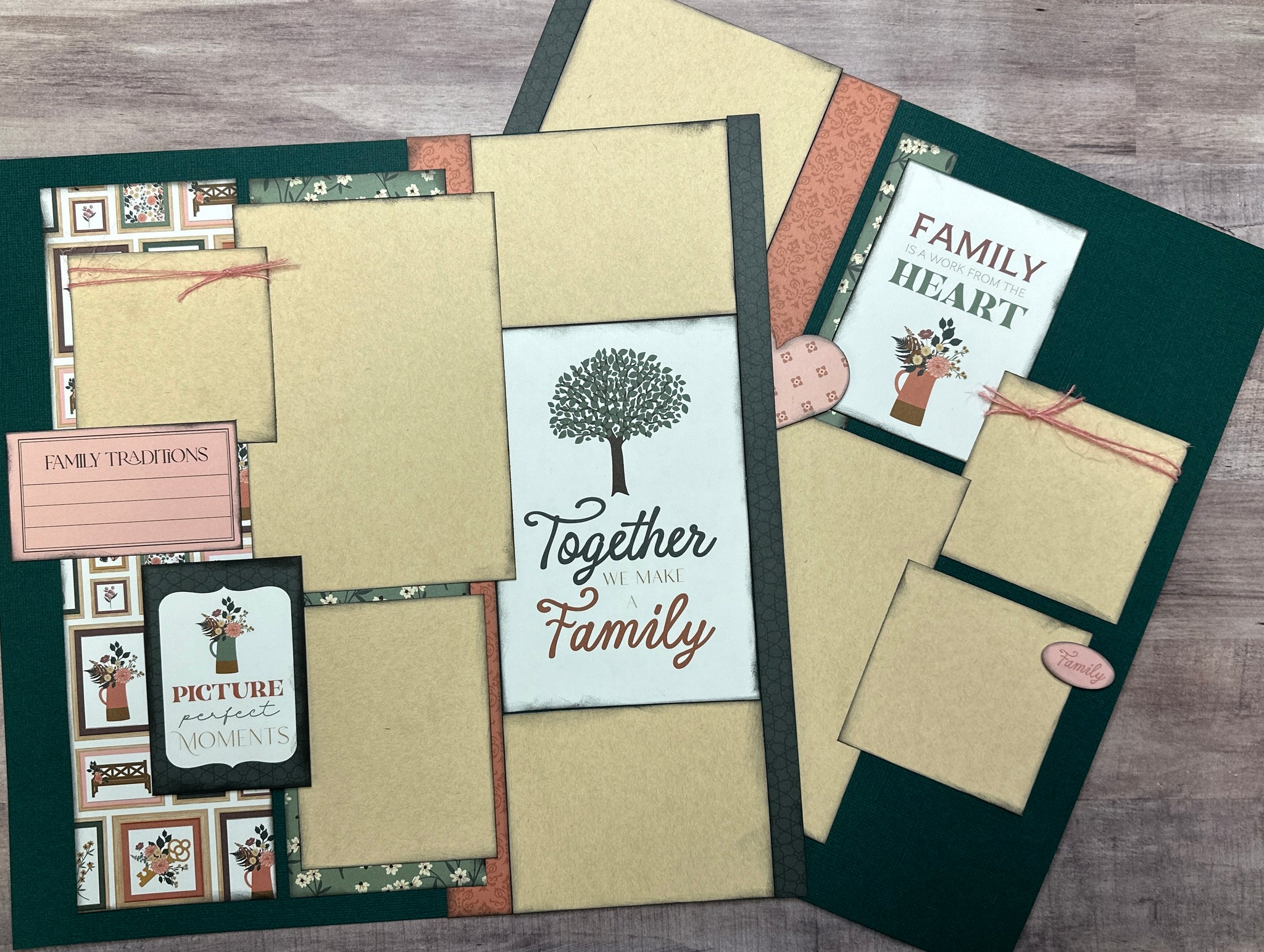 Picture Perfect Moments, General Family Themed 2 page DIY scrapbooking ...