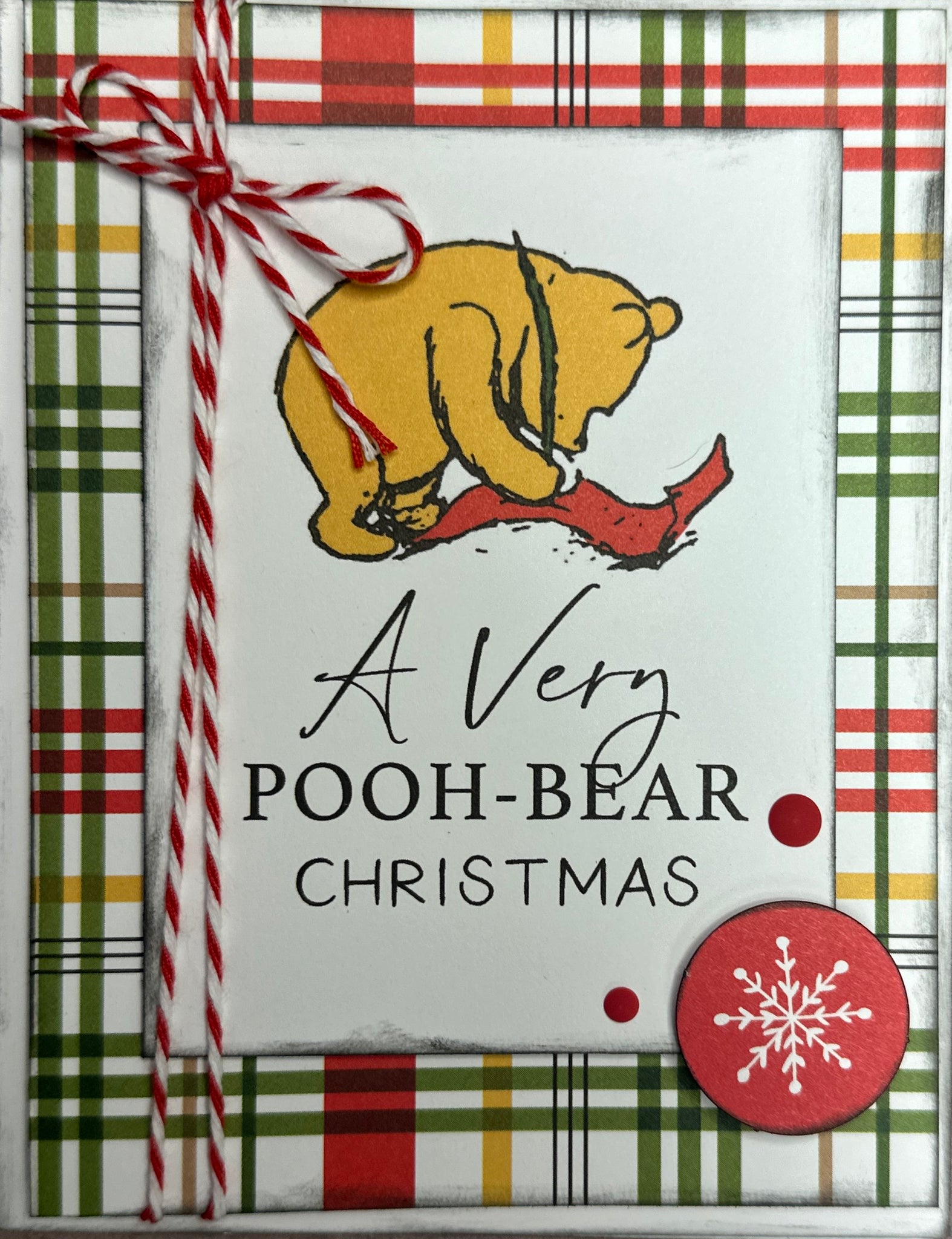 A Very Pooh Christmas, Christmas Winnie the Pooh themed Card Kit- 4 pa ...