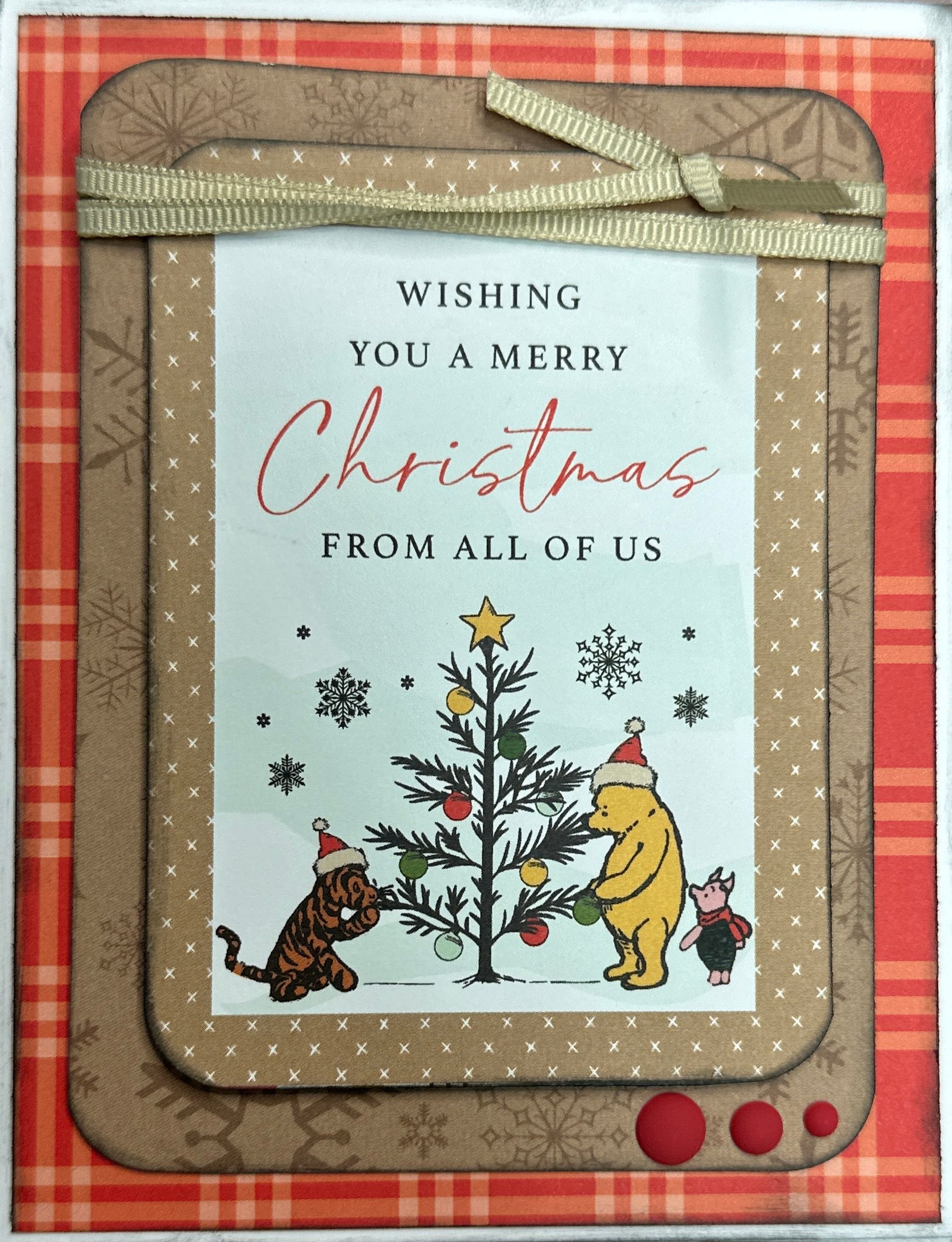 A Very Pooh Christmas, Christmas Winnie the Pooh themed Card Kit- 4 pa ...