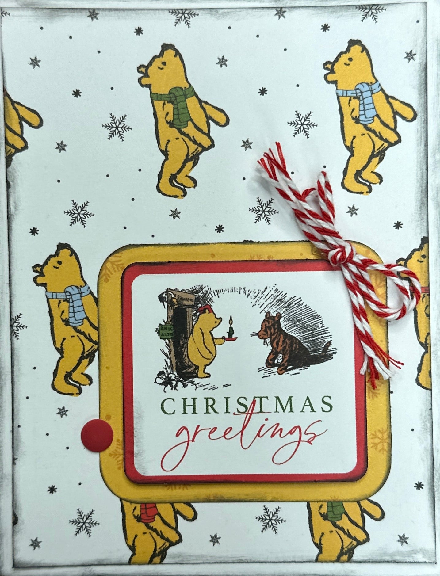 A Very Pooh Christmas, Christmas Winnie the Pooh themed Card Kit- 4 pa ...