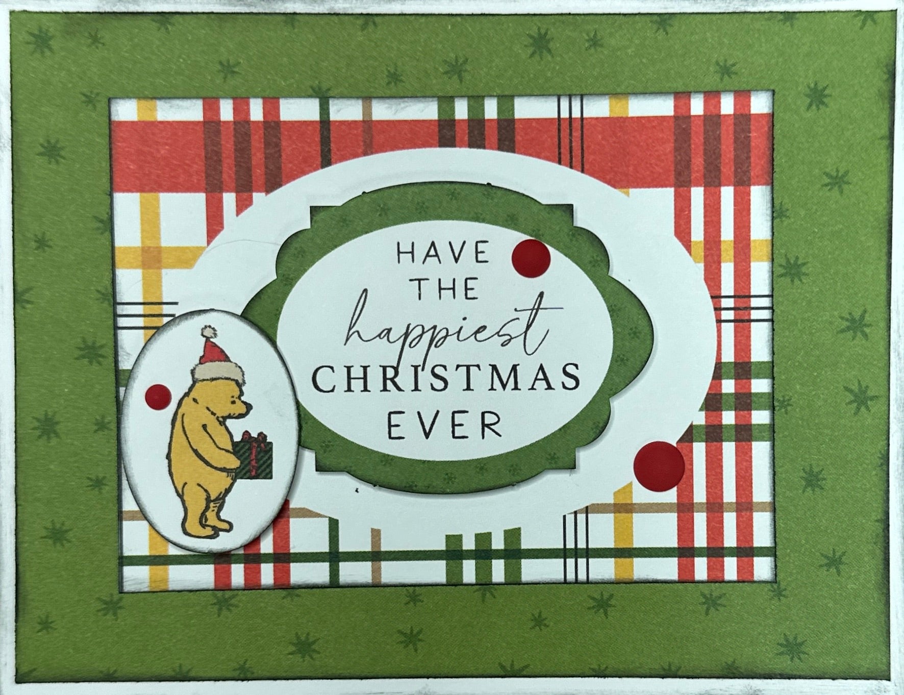 A Very Pooh Christmas, Christmas Winnie the Pooh themed Card Kit- 4 pa ...