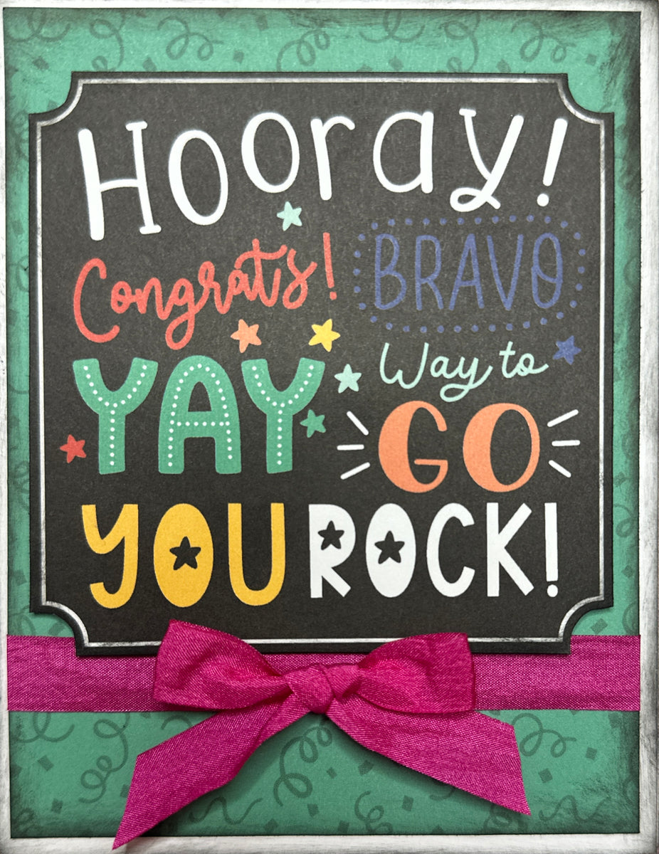 Hooray, Congrats, Bravo! Card Making Set, 4 pack DIY Card Kit congrats ...