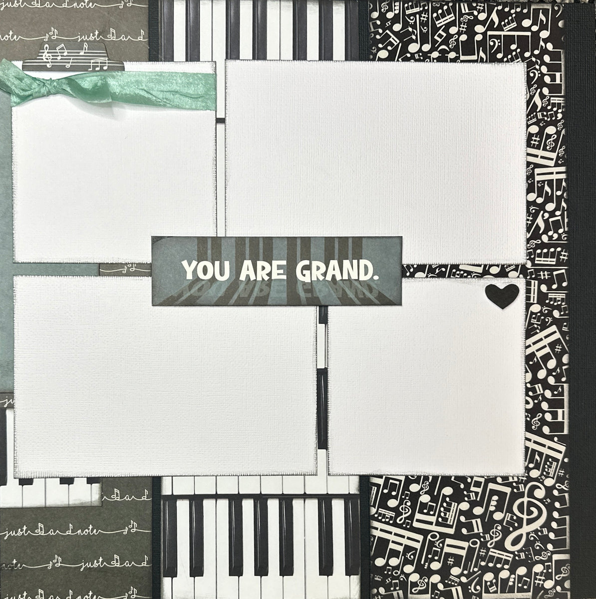 It's A Great Day To Make Music, Music Themed 2 Page do it yourself Scr ...
