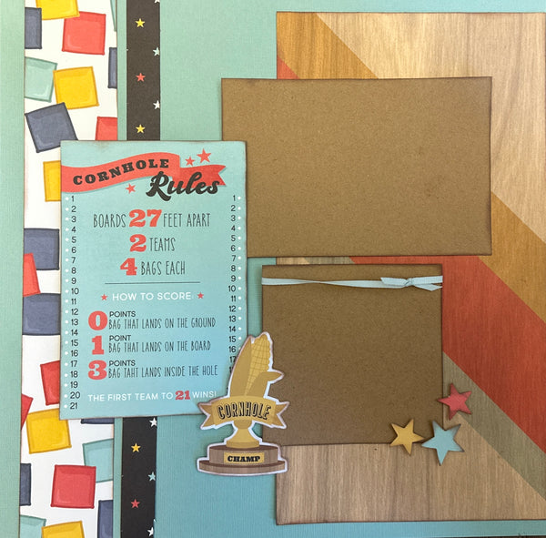 Cornhole - Hitting Holes And Crushing Souls, Cornhole Themed 2 page Sc ...