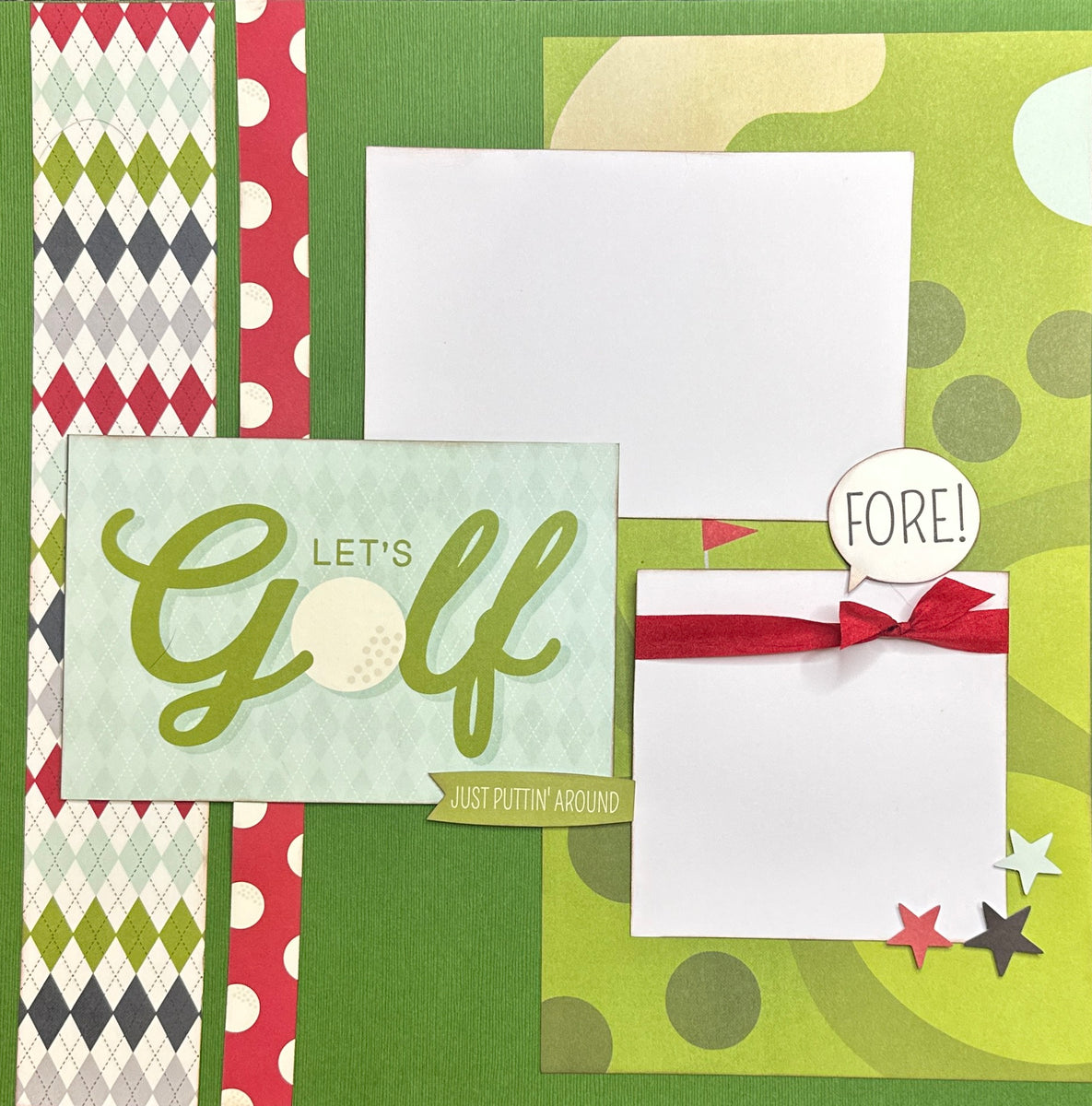 I'm Not Swearing - I'm Using My Golf Words, Golf themed DIY 2 Page Scr ...