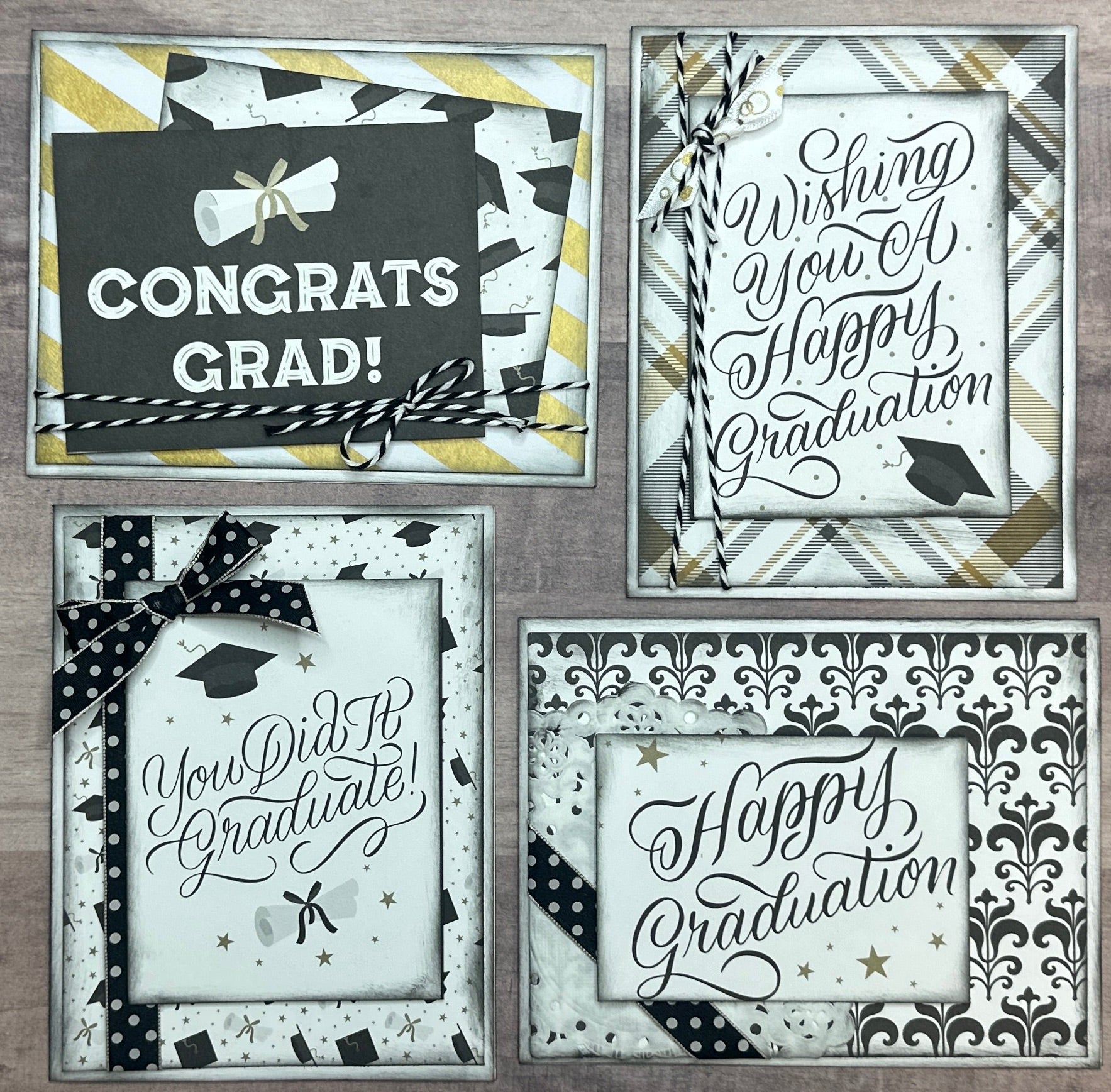 Congrats Grad, Graduation Themed DIY Card Making Kit, graduation craft ...