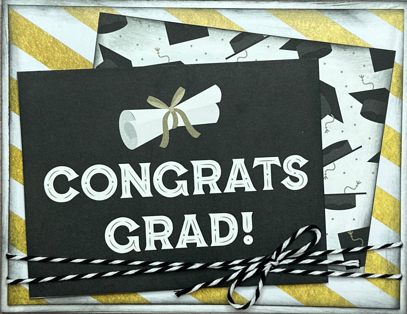 Congrats Grad, Graduation Themed DIY Card Making Kit, graduation craft ...
