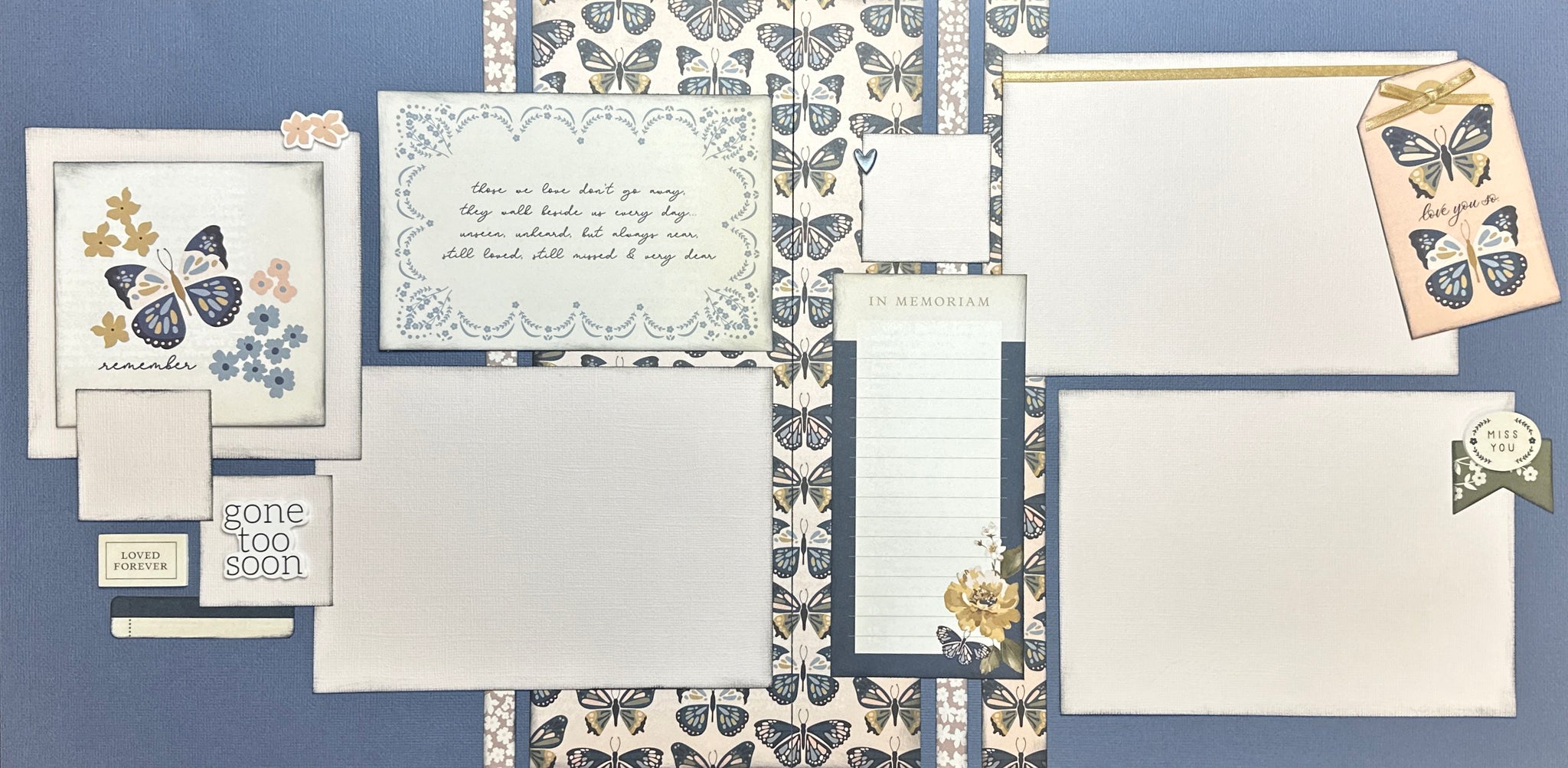 In Memoriam - Gone Too Soon, Family Themed Scrapbooking Kit, DIY Scrap ...