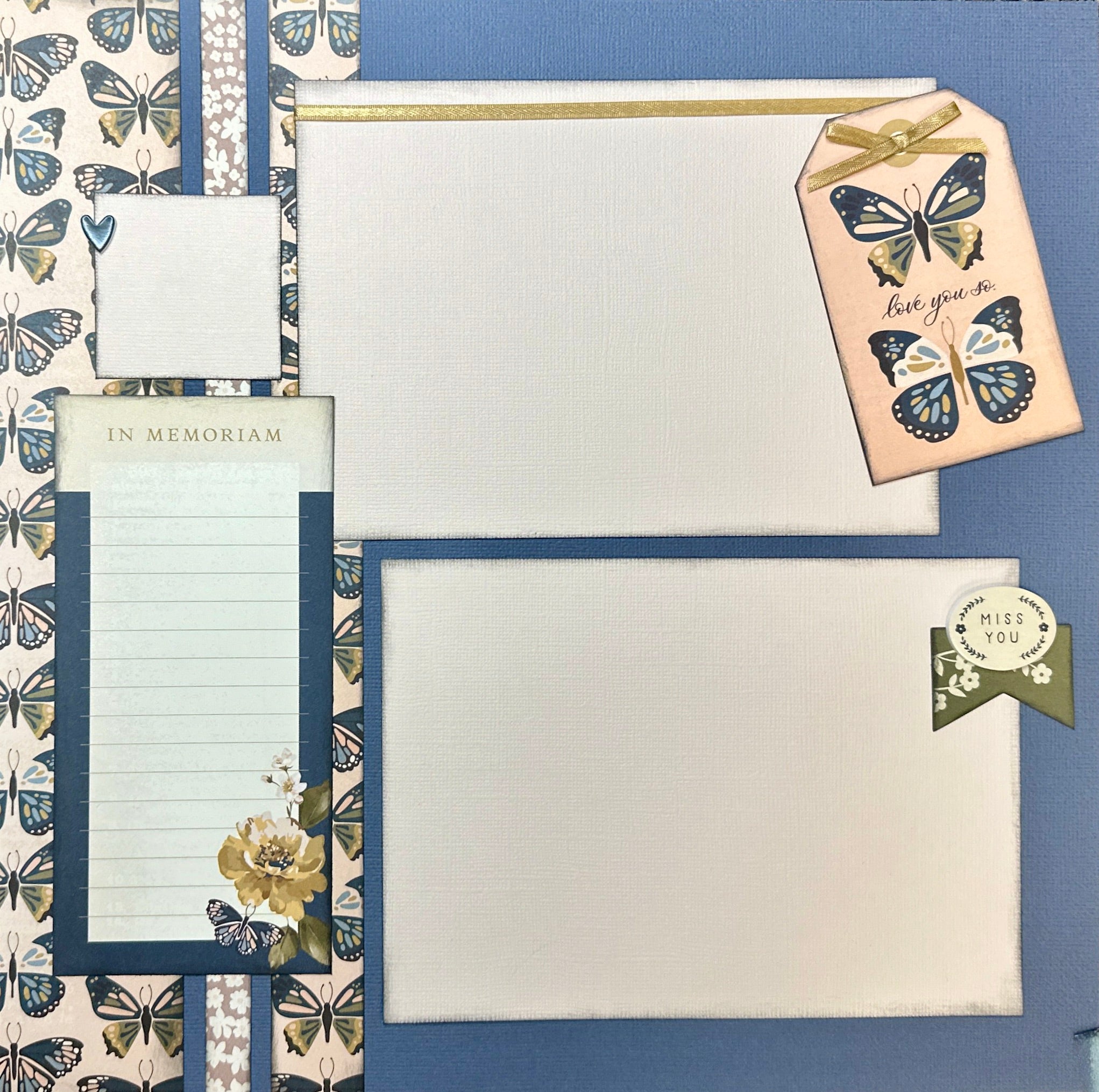 In Memoriam - Gone Too Soon, Family Themed Scrapbooking Kit, DIY Scrap ...