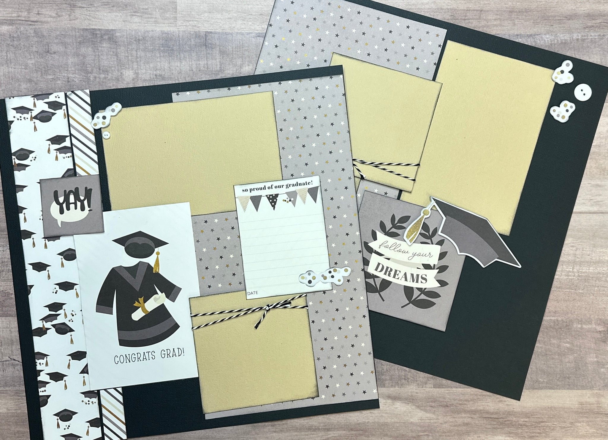 Graduation Themed Value Bundle, 3 pack DIY Scrapbooking Kit bundle, gr ...