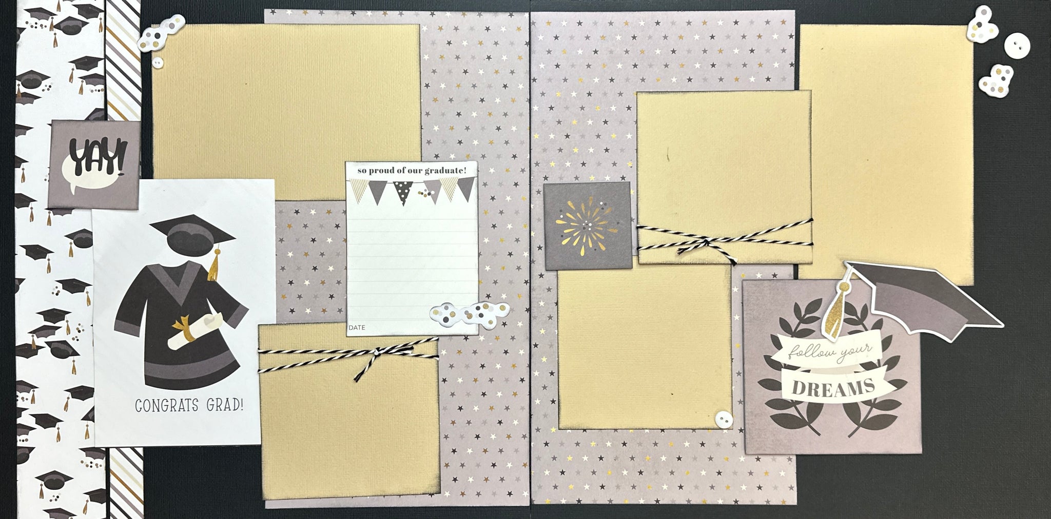 Graduation Themed Value Bundle, 3 pack DIY Scrapbooking Kit bundle, gr ...