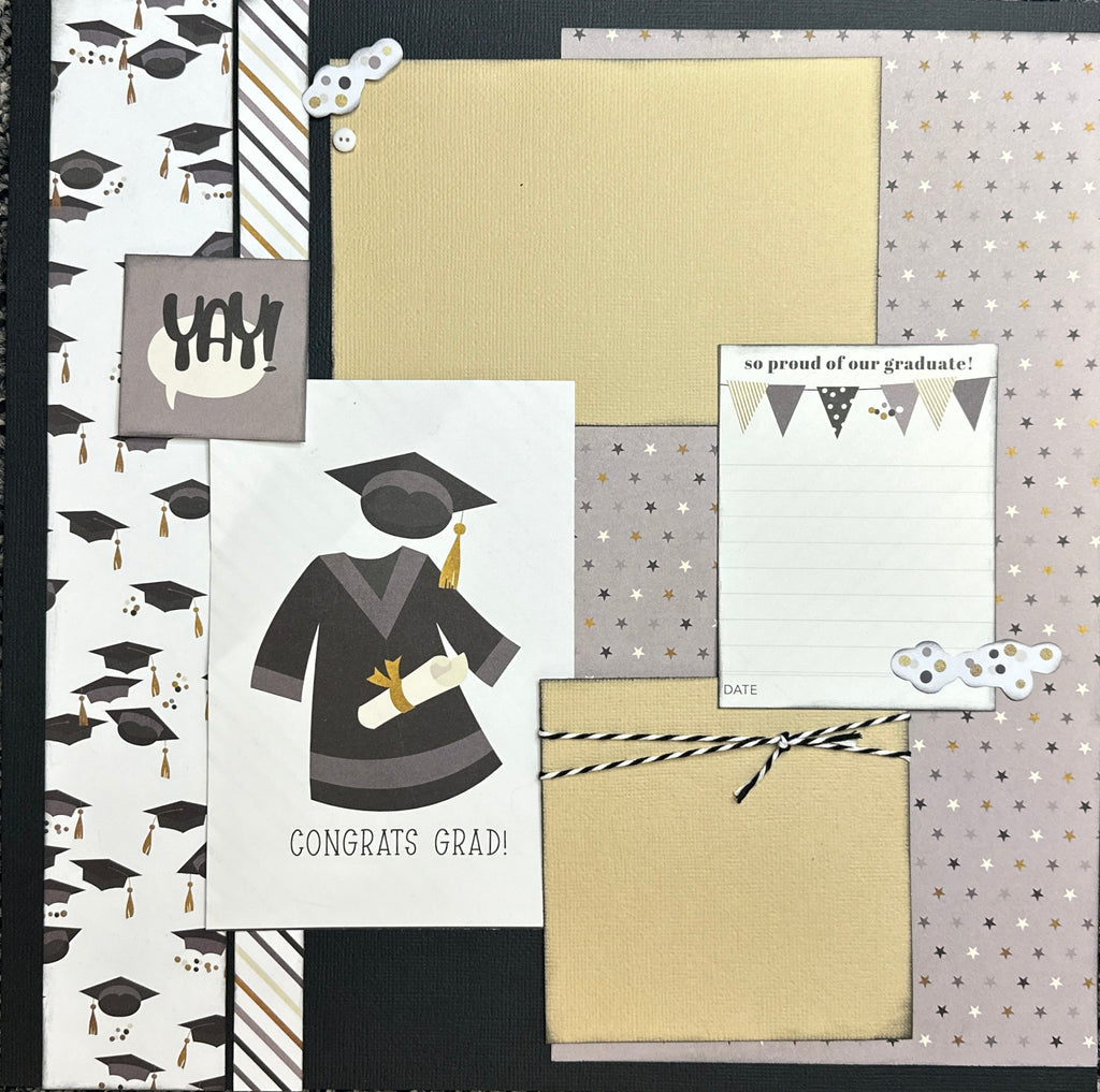 Graduation Themed Value Bundle, 3 pack DIY Scrapbooking Kit bundle, gr ...