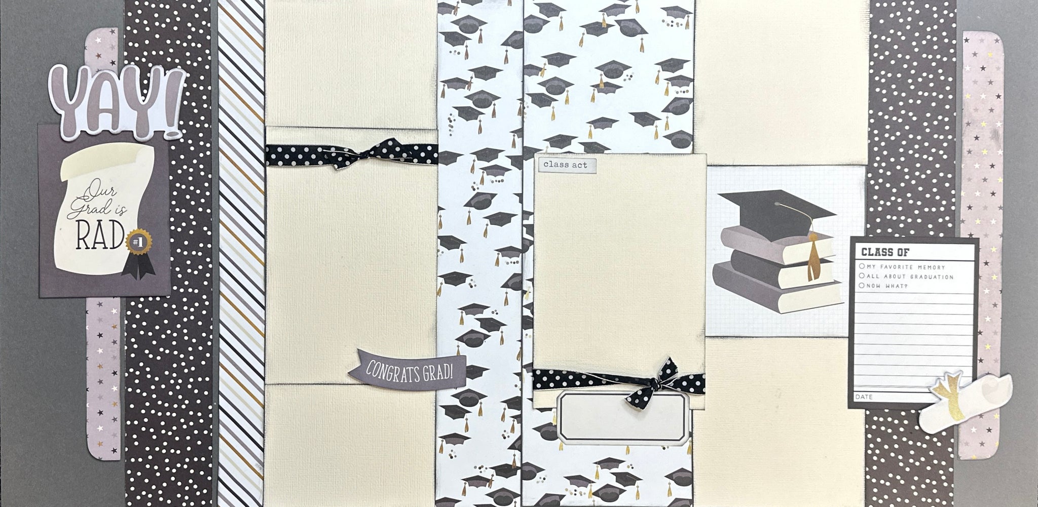 Graduation Themed Value Bundle, 3 pack DIY Scrapbooking Kit bundle, gr ...