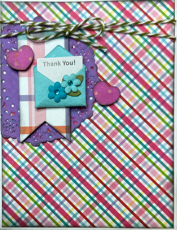 Thank You Floral Thank You Themed Card Kit- 4 pack DIY Card Making Kit ...