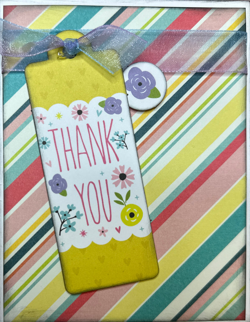 Thank You Floral Thank You Themed Card Kit- 4 pack DIY Card Making Kit ...