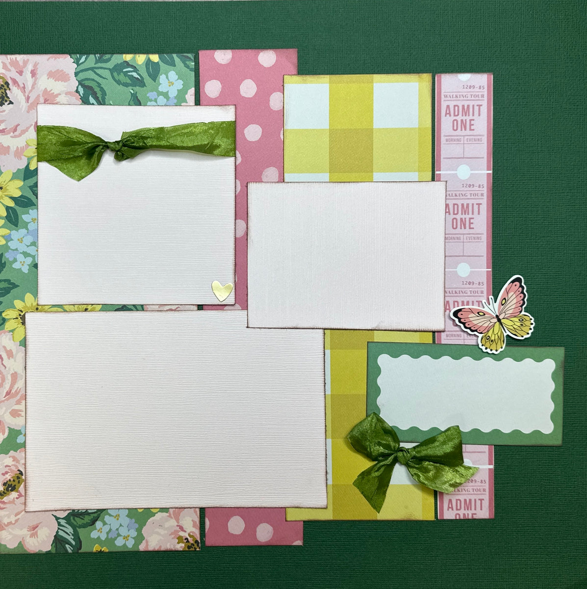 Take Note, General Themed 2 Page Scrapbooking Layout Kit, General styl ...