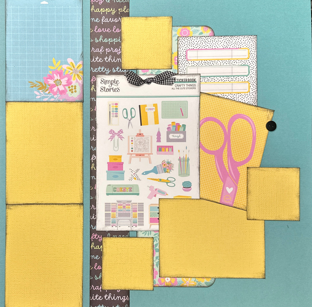 Create Crafty Things, Crafting/general Themed 2 page DIY Scrapbooking ...