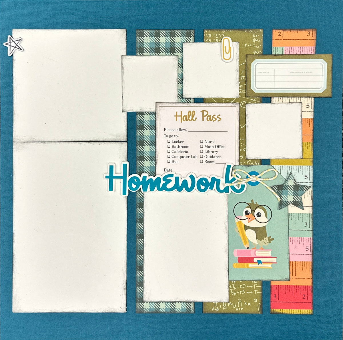 PRE-ASSEMBLED VERSION - Homework - Dream Big, School themed 2 page scr ...