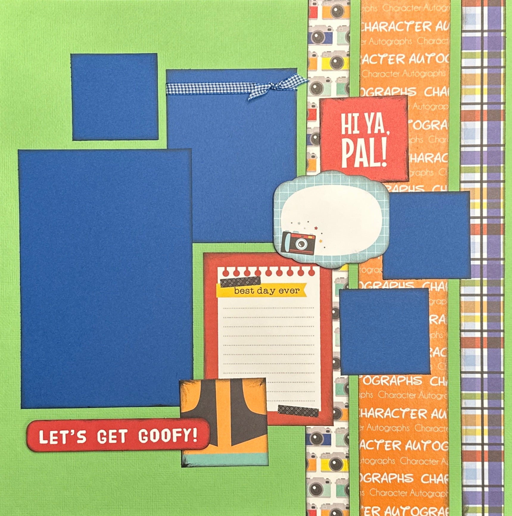 Look At All Of These Characters, Disney Inspired 2 page Scrapbooking l ...