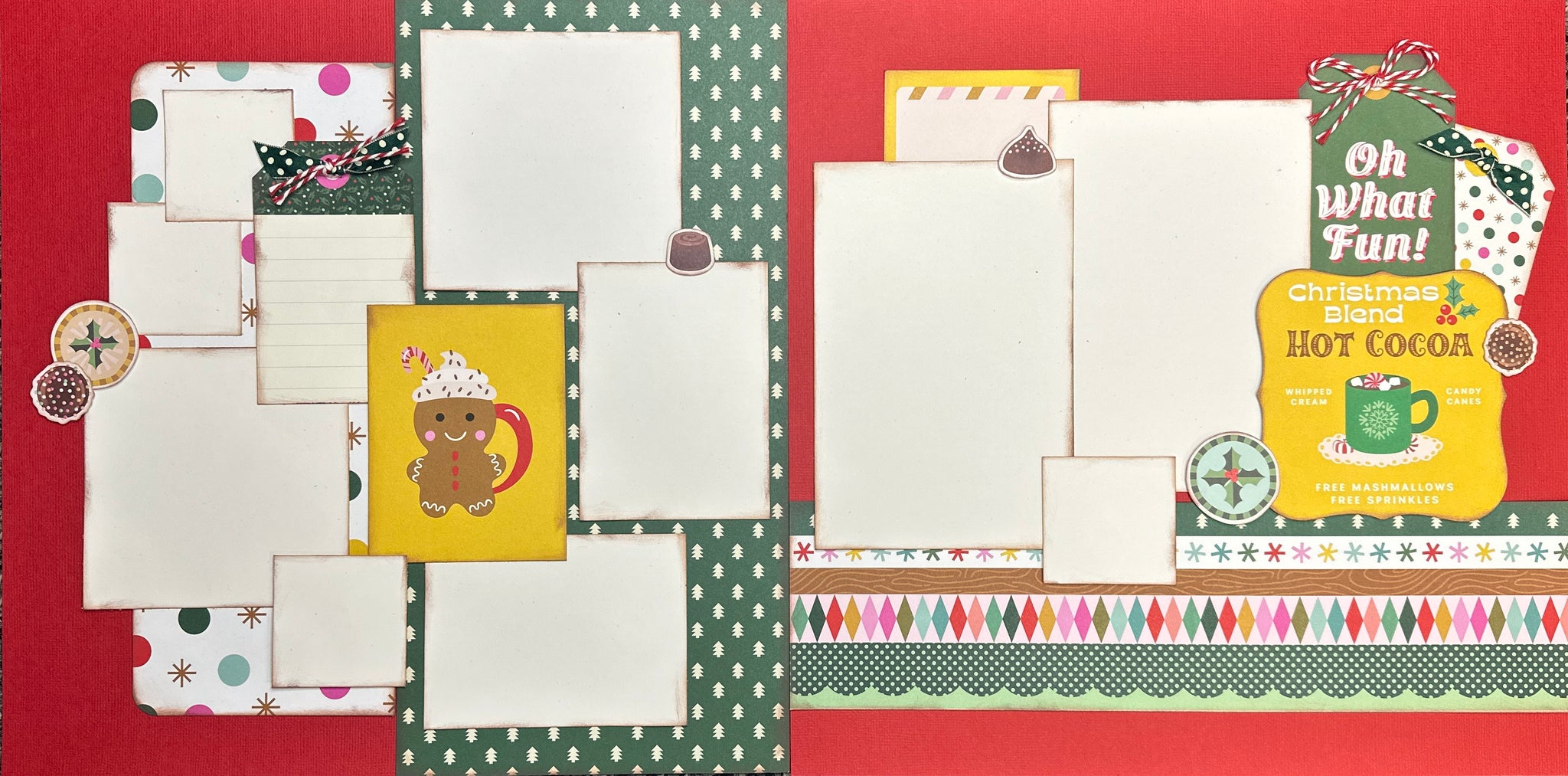 Hard Candy Christmas, Christmas Themed Value Bundle, 8 pack DIY Scrapb ...