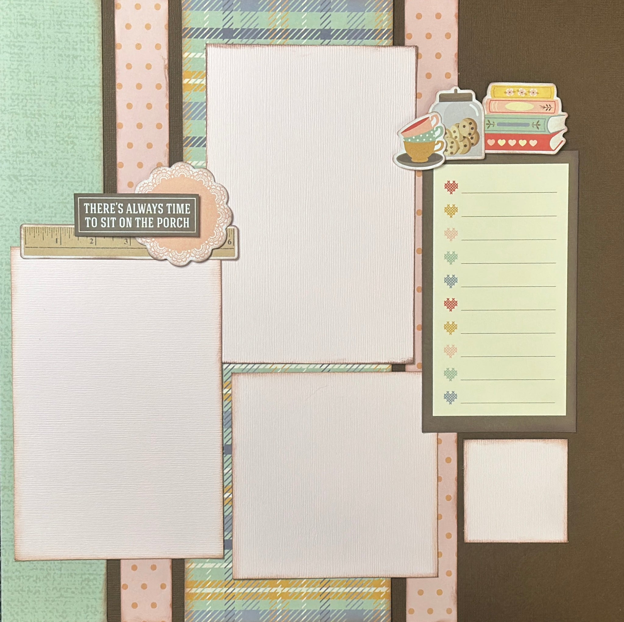 Keep Life Simple Family Themed 2 Page Scrapbooking Layout Kit,Simple S ...