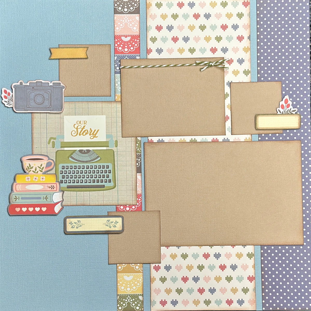 Together Is The Best Place To Be - Family, Family Themed 2 Page Scrapb ...
