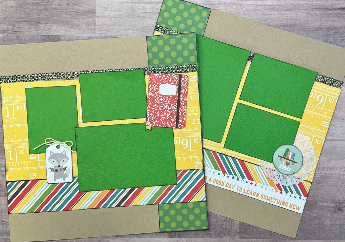 Today Is A Good Day To Learn Something New, School Themed DIY Scrapboo ...