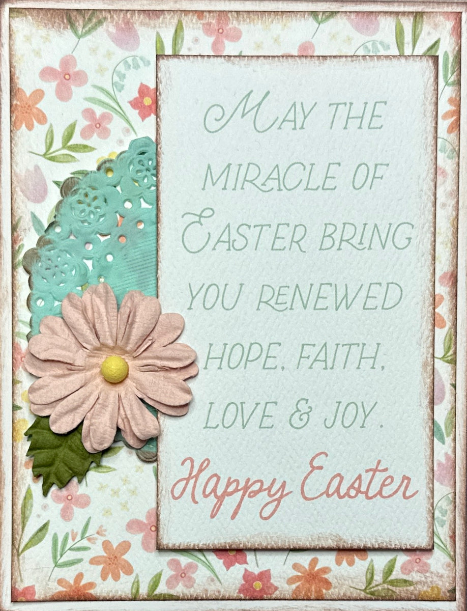 Easter Is A Time To Rejoice, Easter Themed Card Kit- 4 pack DIY card k ...