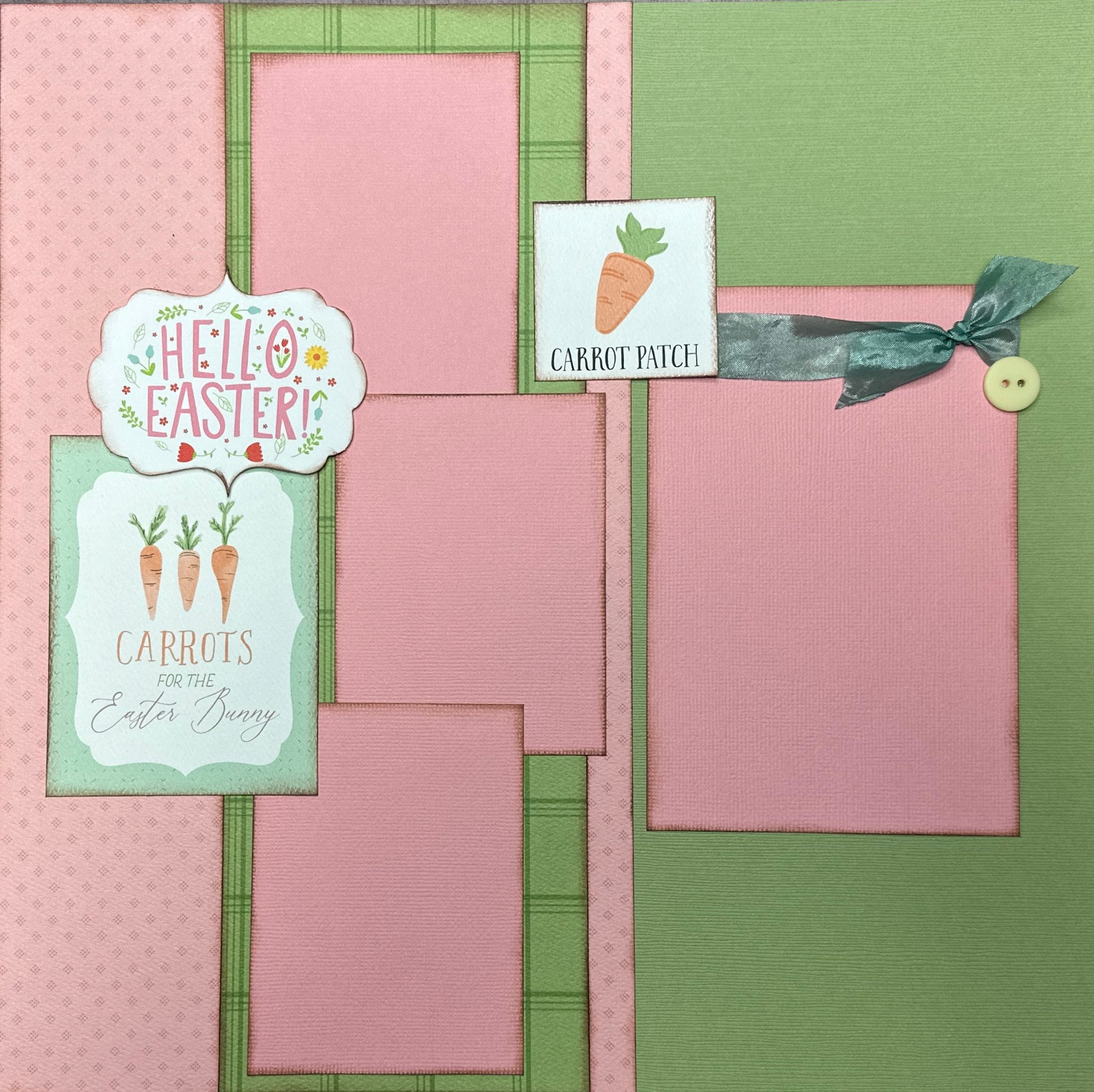 The Best Easter Memories, Easter/Spring themed 2 Page Scrapbooking Lay ...