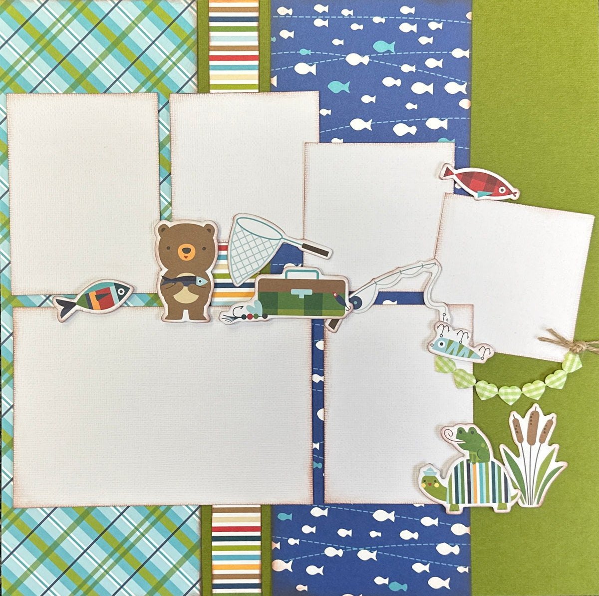 Lake Life, Lake themed 2 page DIY Scrapbooking Layout Kit, Bella Blvd ...