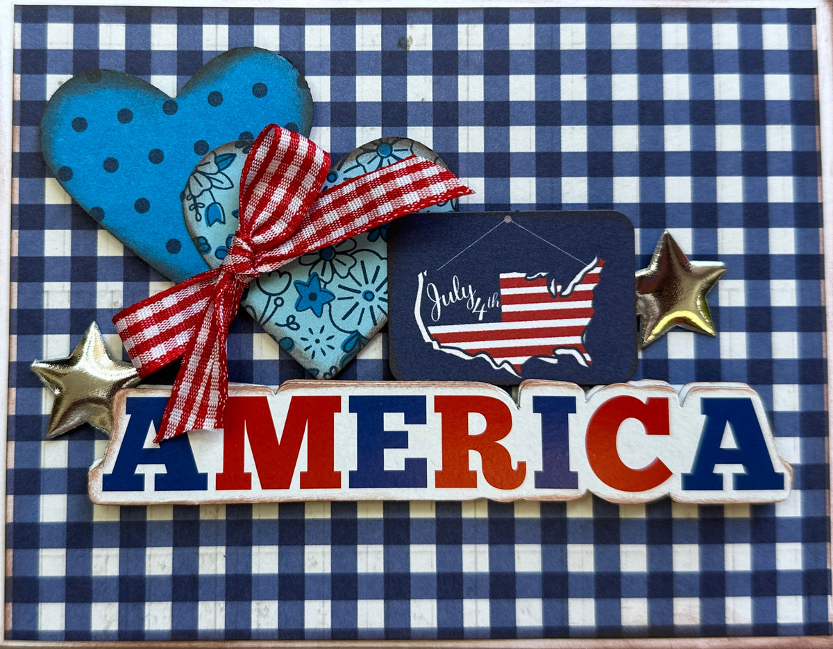 Stars and Stripes Forever, Americana Themed 4 pack A2 DIY Card Kit, 4t ...
