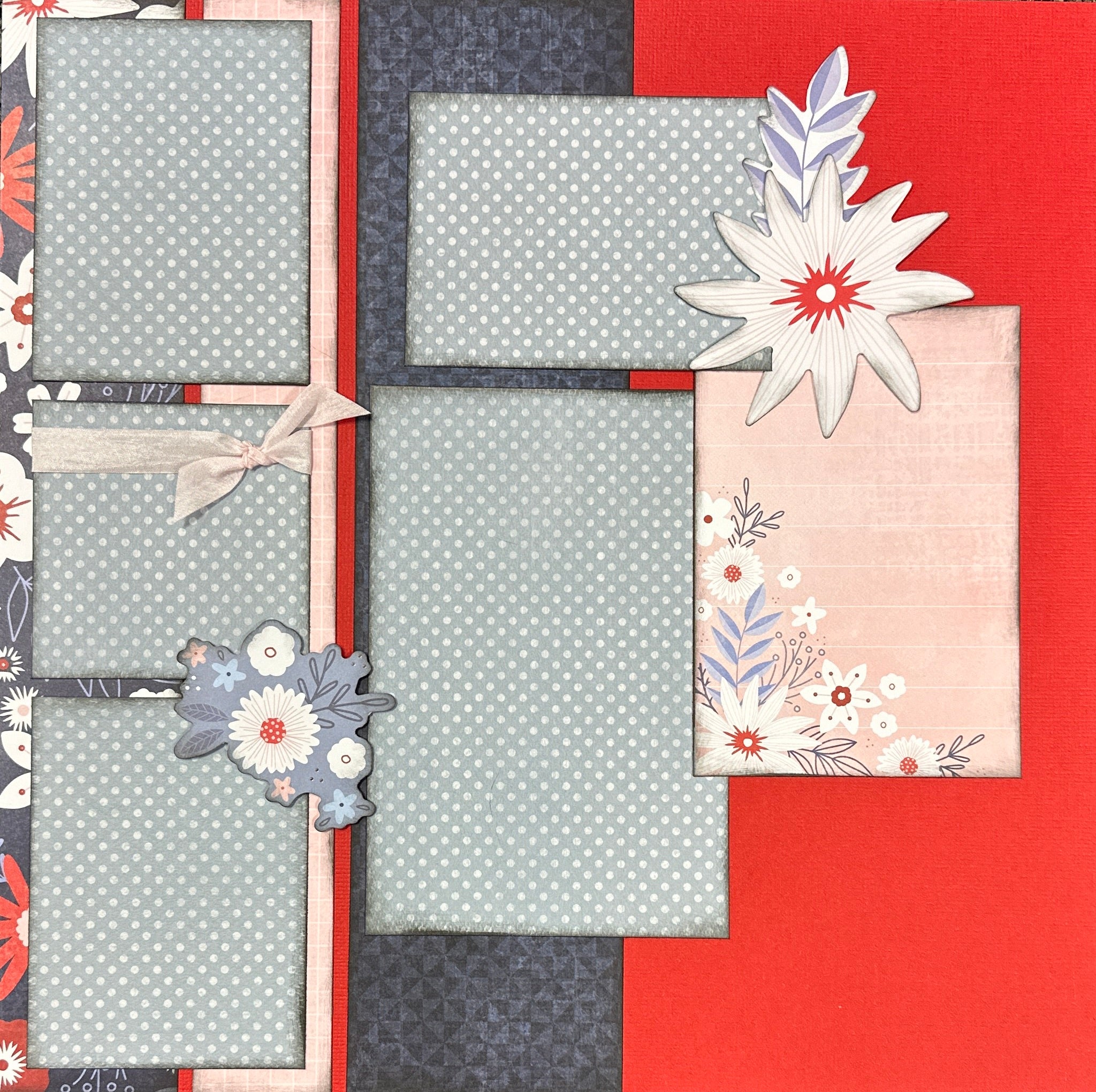 Land That I Love, Americana themed 2 Page Scrapbooking Layout Kit, Fou ...