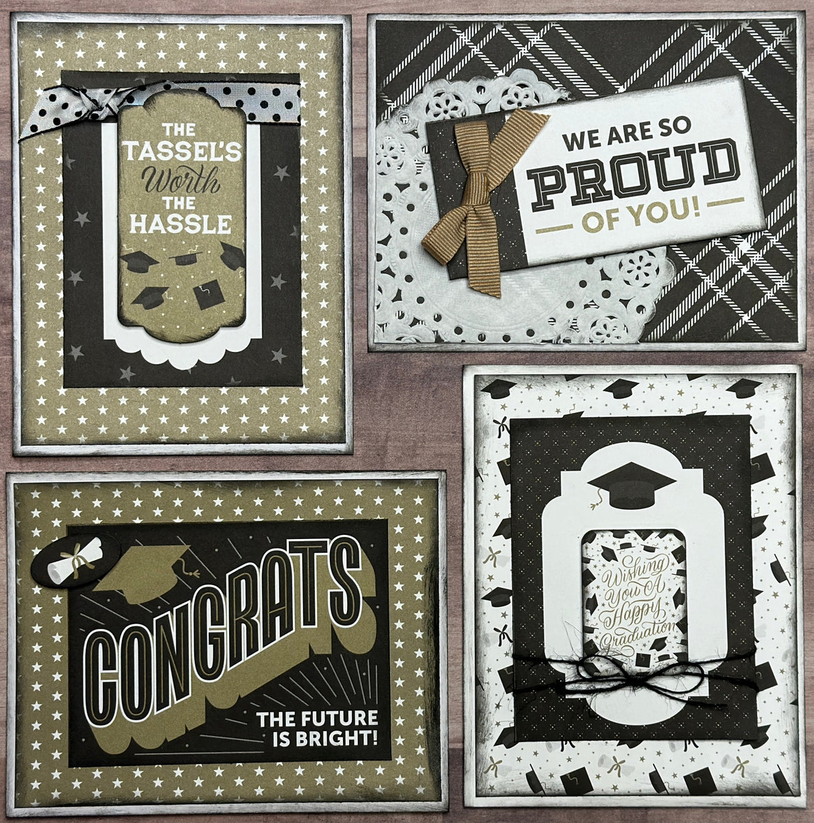 The Tassel Is Worth The Hassle, Graduation Themed DIY Card Making Kit ...