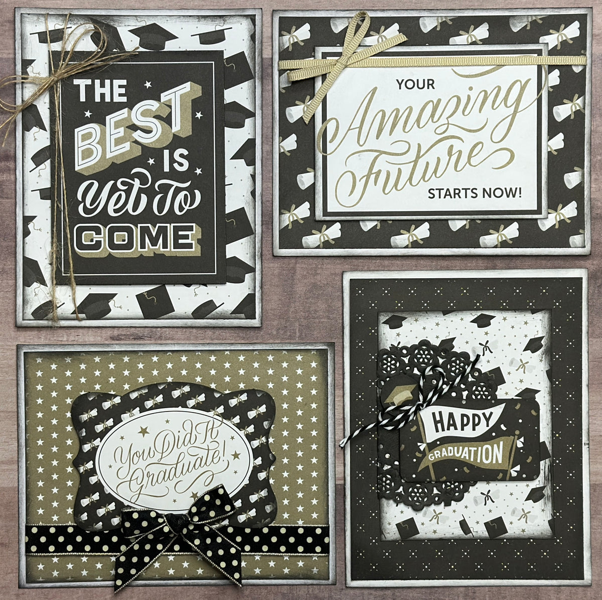 The Best Is Yet To Come, Graduation Themed DIY Card Making Kit, gradua ...